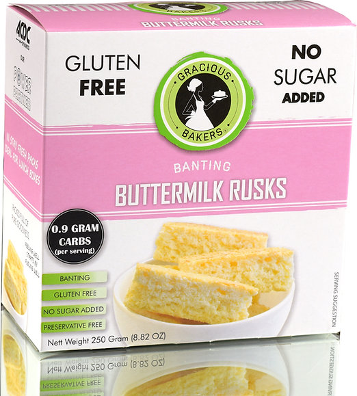 Gracious Bakers – Banting Buttermilk Rusks 250g | Knysna Health - Your ...