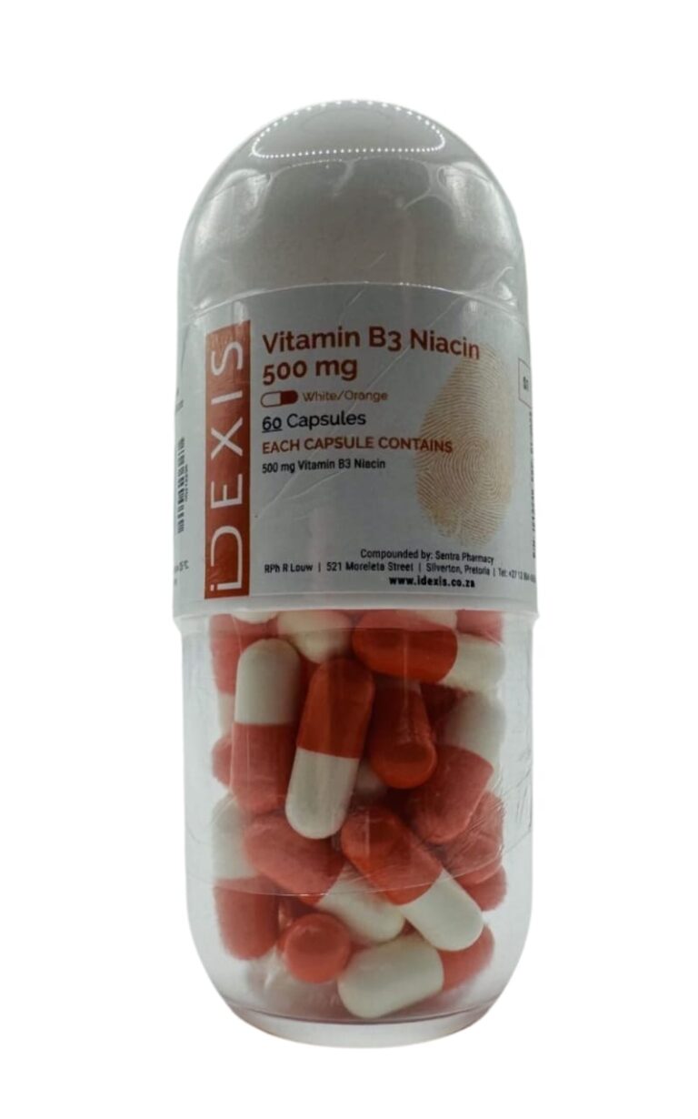 Vit B3 Niacin (Flush)500mg 60Caps – Knysna Health – Your Natural Health ...